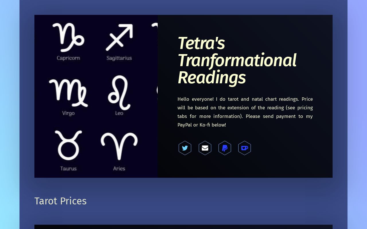 Tetra's Transformational Readings